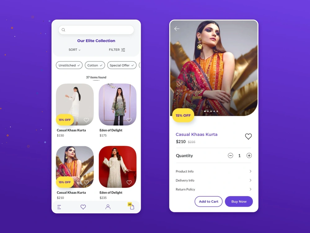 User-centered mobile app design with complete shopping experience | Upwork