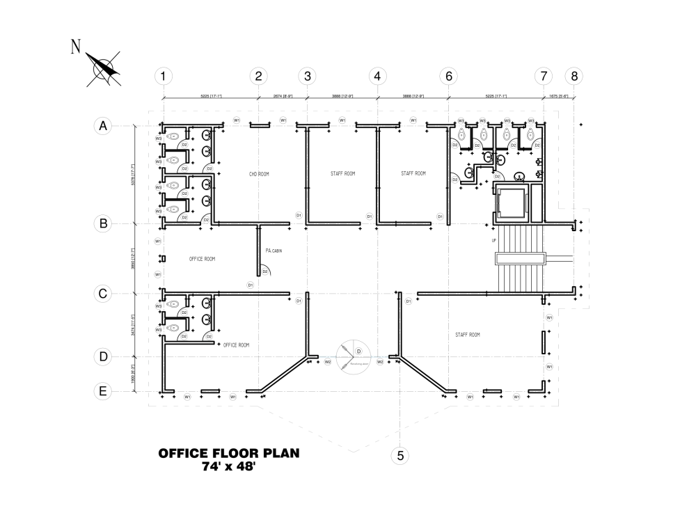 An amazing architectural drawing of your floor plan. | Upwork