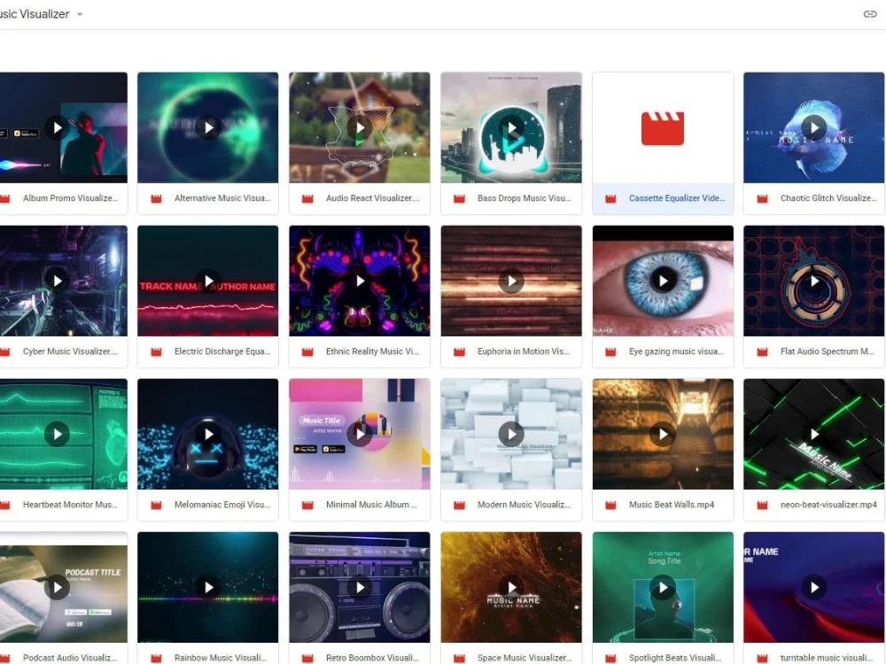 Animated music visualizer, You can choose from 30 plus styles | Upwork