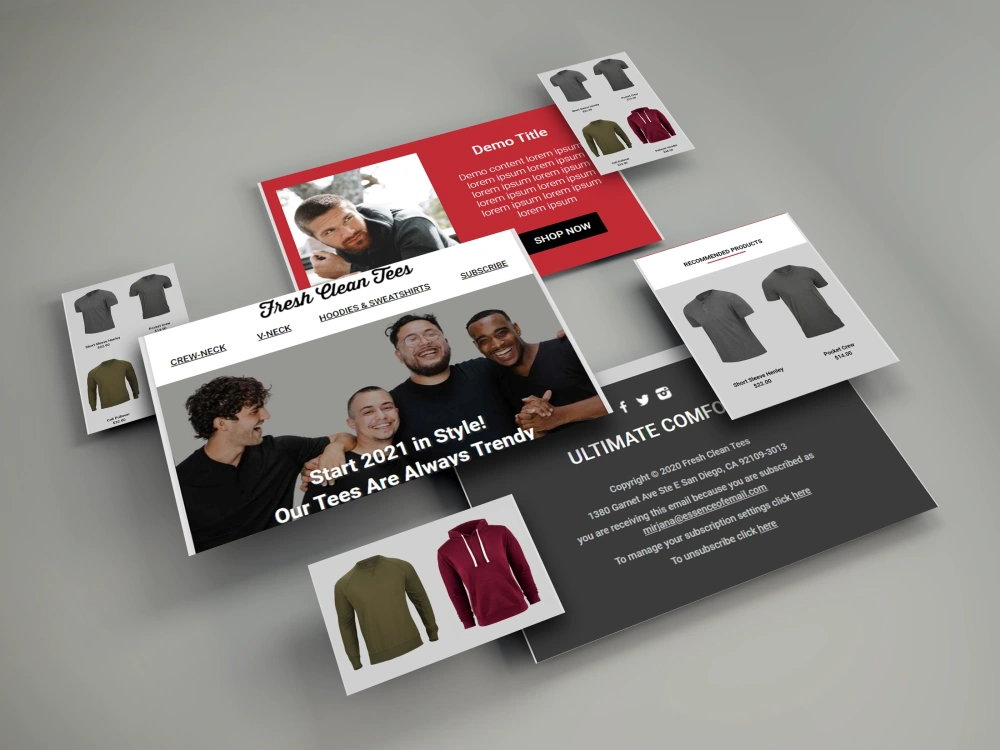 A Professional, Editable, Responsive html email newsletter template ...