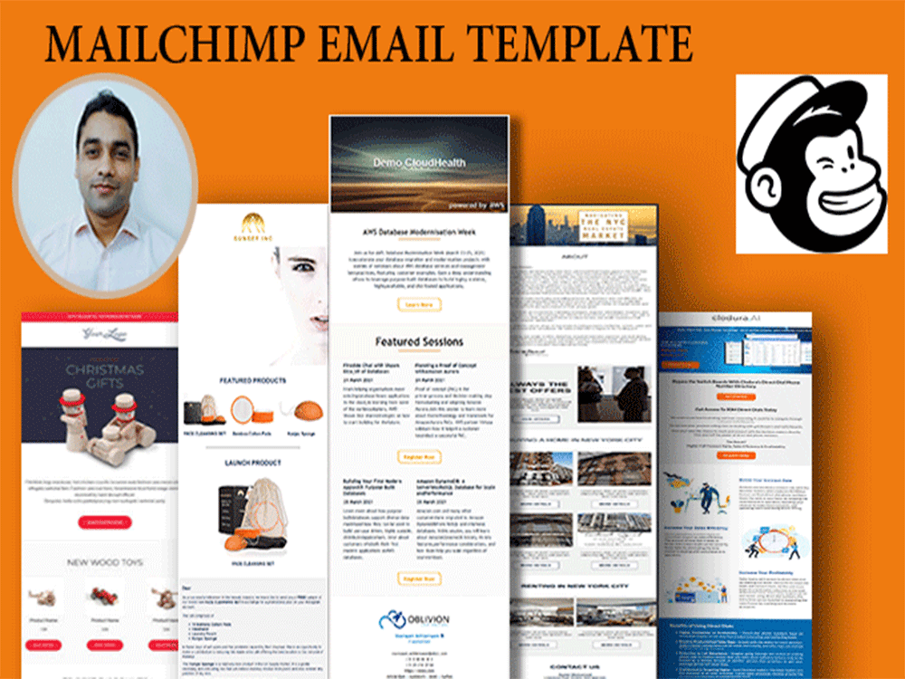 A mailchimp and constant contact email template or newsletter | Upwork