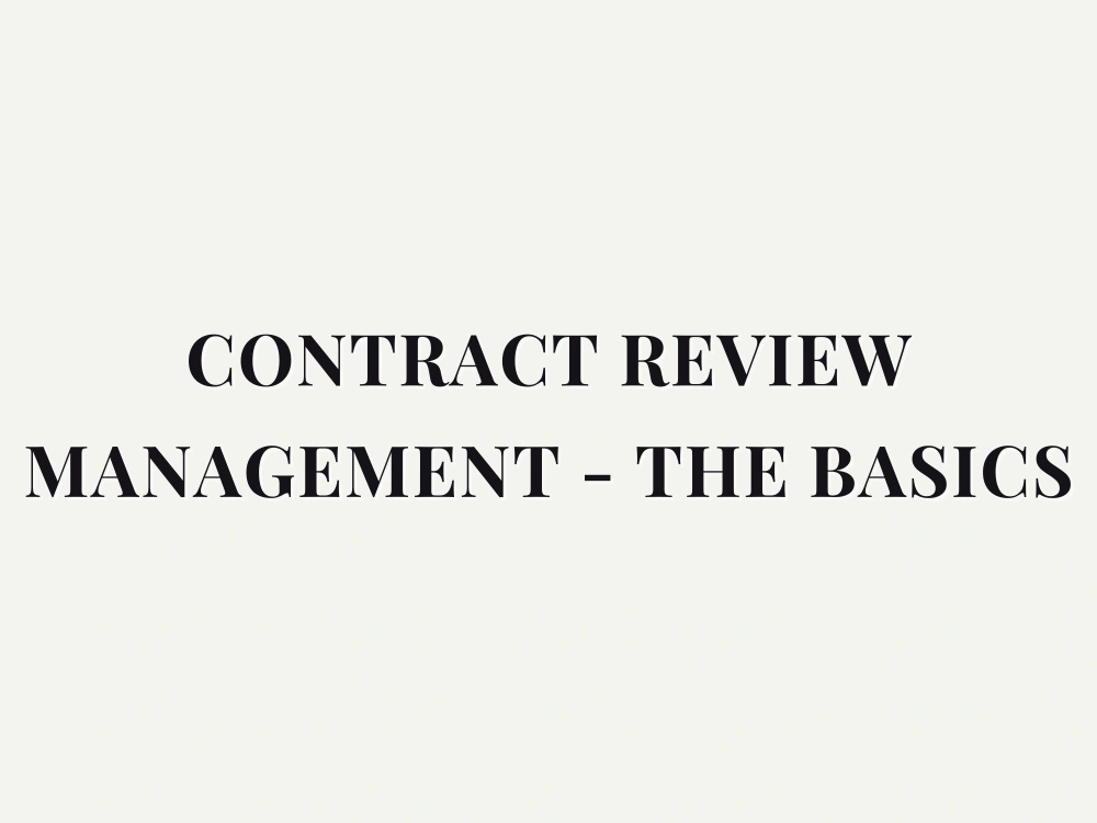 Training and essential knowledge about Contract Review Management | Upwork