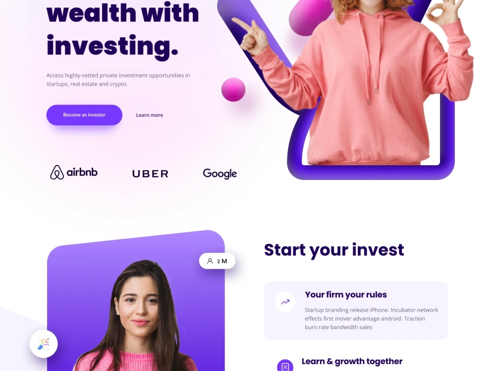 A Stunning & clean design for your website or landing page | Upwork