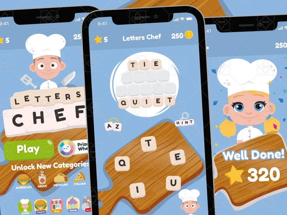 Amazing words game assets design | Upwork