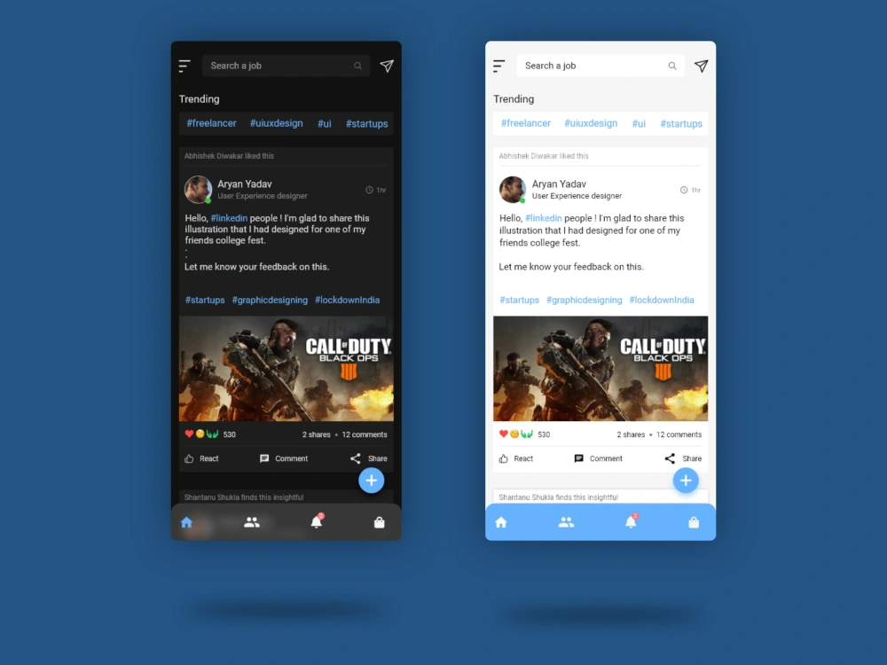 An amazing mobile app design prototype with rich UX and attractive UI ...