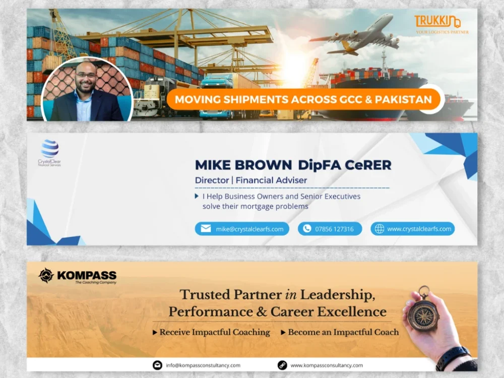 Professional High Quality LinkedIn banner for your business page or ...