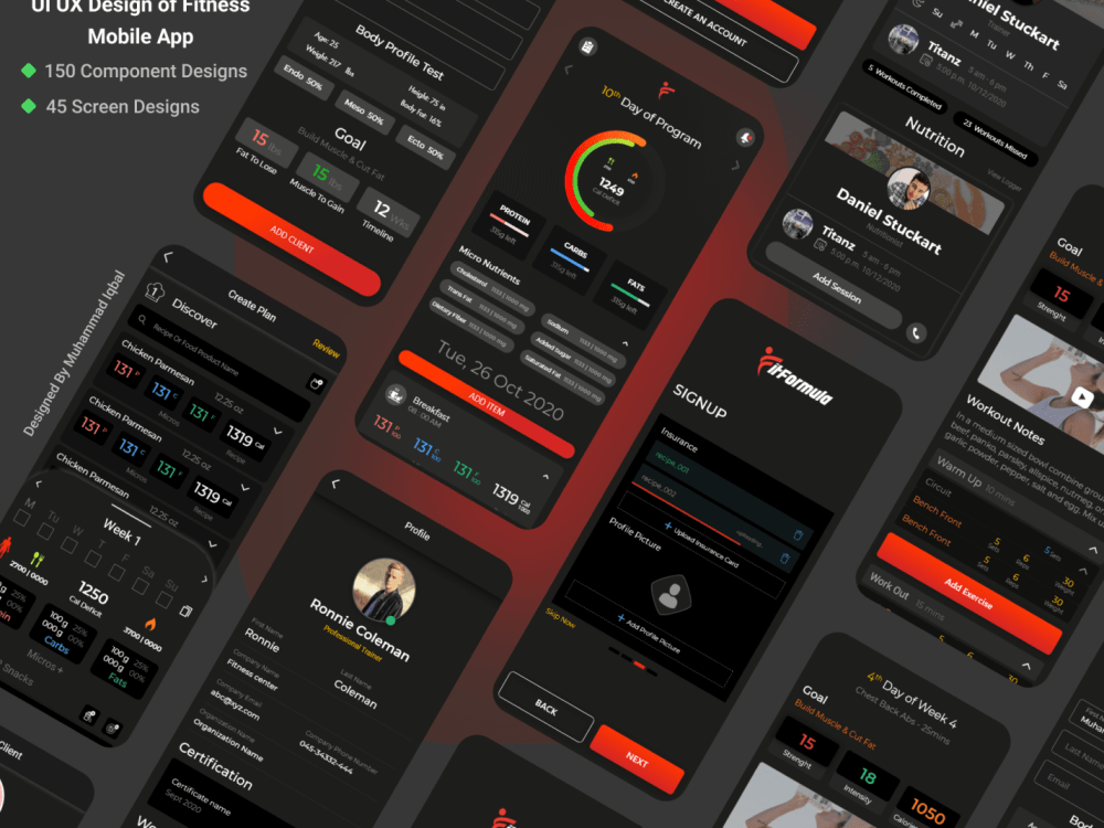 A modern mobile App UI UX Design | Upwork