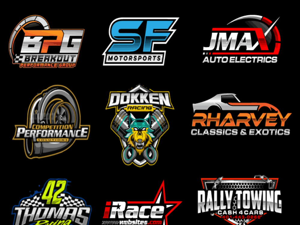 Professional racing and automotive logo design | Upwork