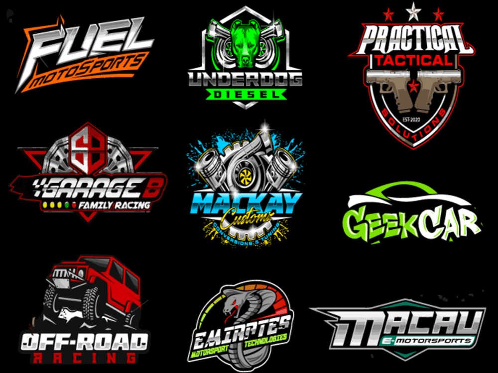 Professional racing and automotive logo design | Upwork