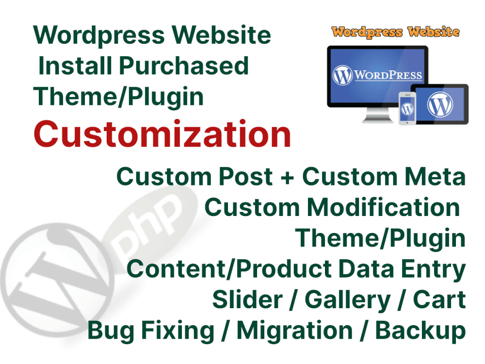 Wordpress Website Content Update[setup And Customization Of Premium Theme
