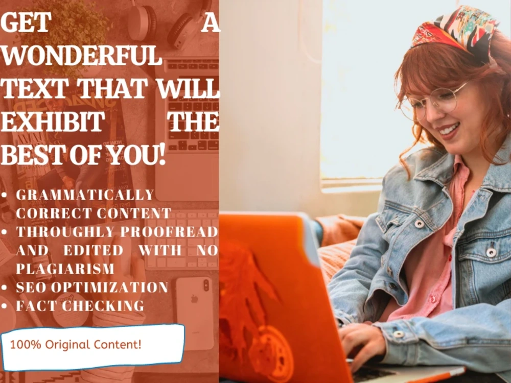 AN EXCELLENT TEXT THAT WILL EXHIBIT THE BEST OF YOU! | Upwork