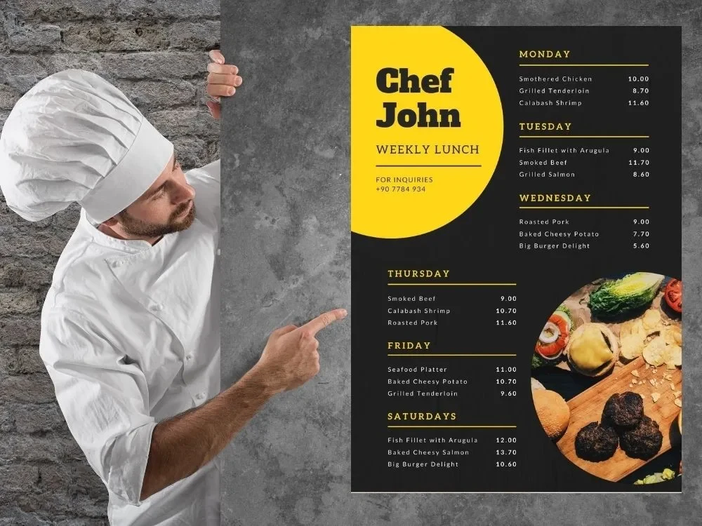 Modern Menu design for your Restaurant, Bar & Pubs | Upwork