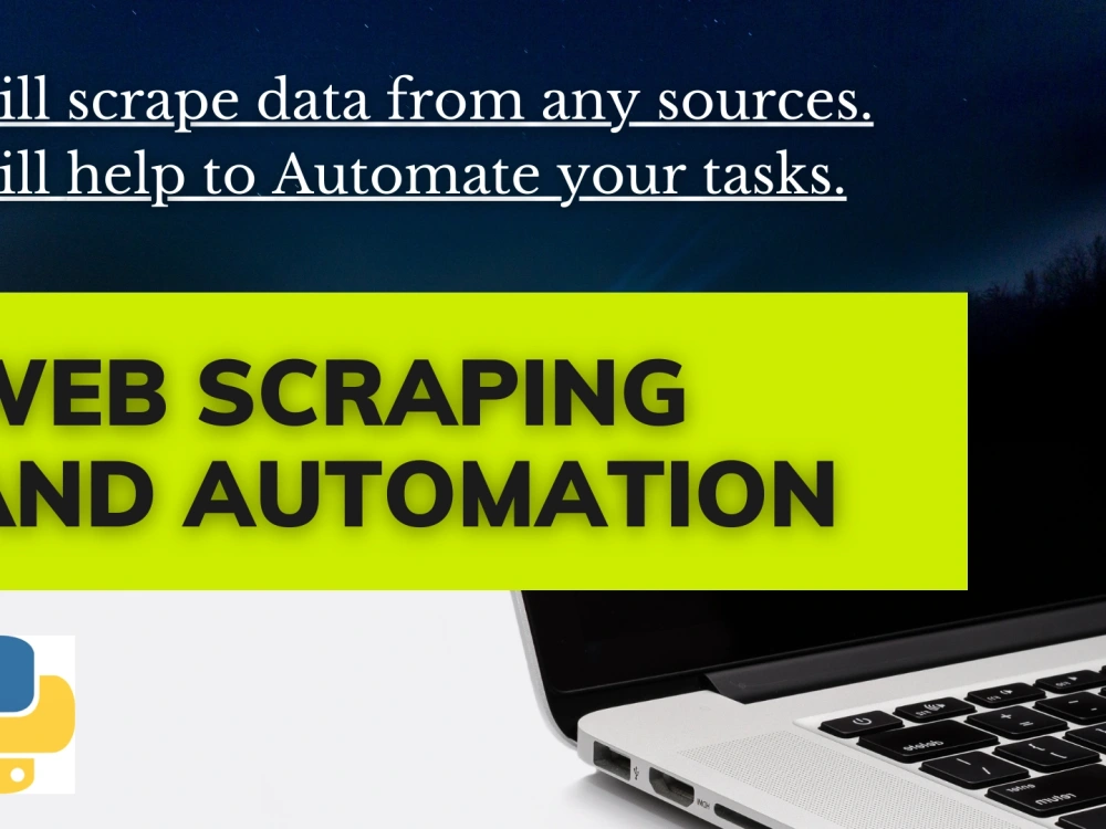 Data in require format or web scraping script in python. | Upwork