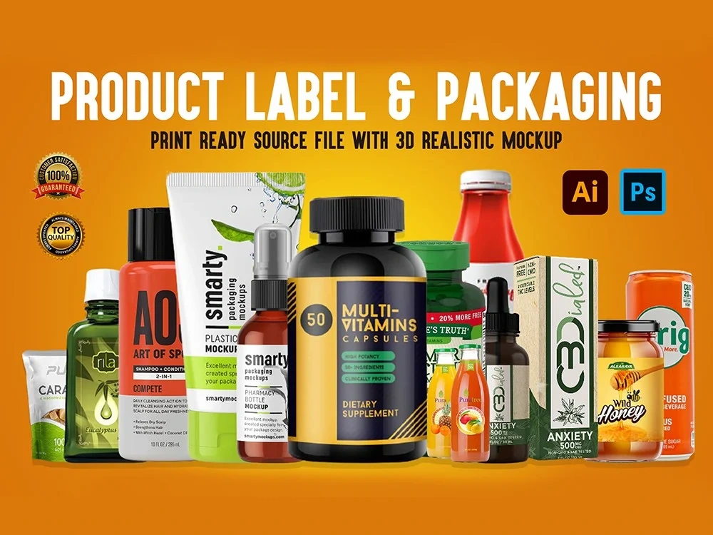 A attractive and best selling label design and packaging design | Upwork