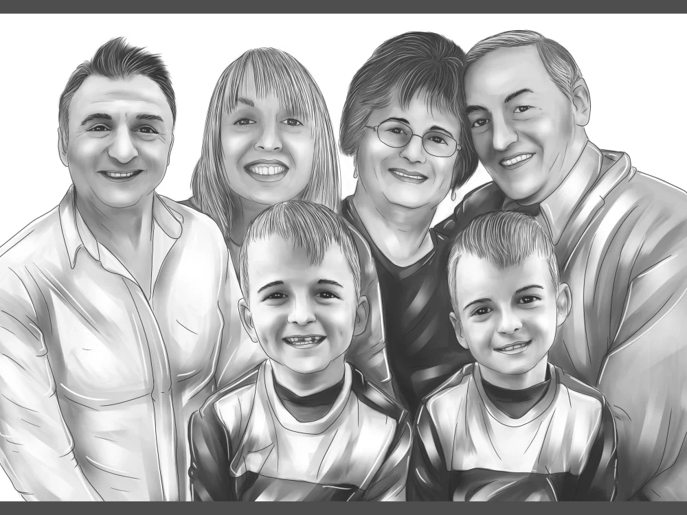 Realistic pencil sketch portrait from real photos | Upwork