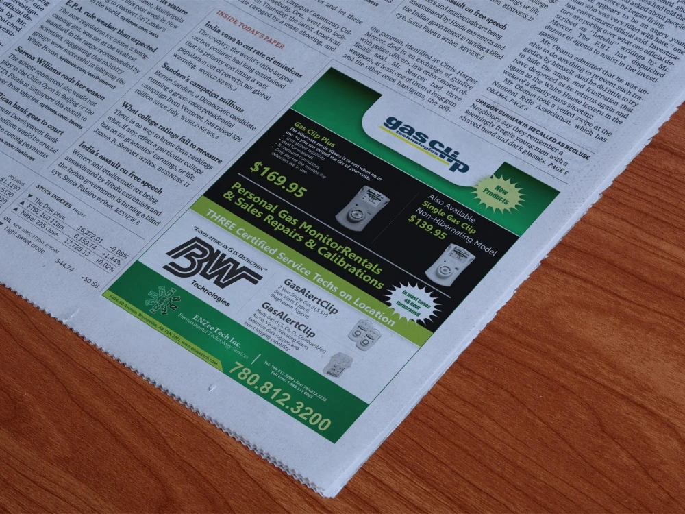 A eye-catching newspaper/magazine advertisement | Upwork