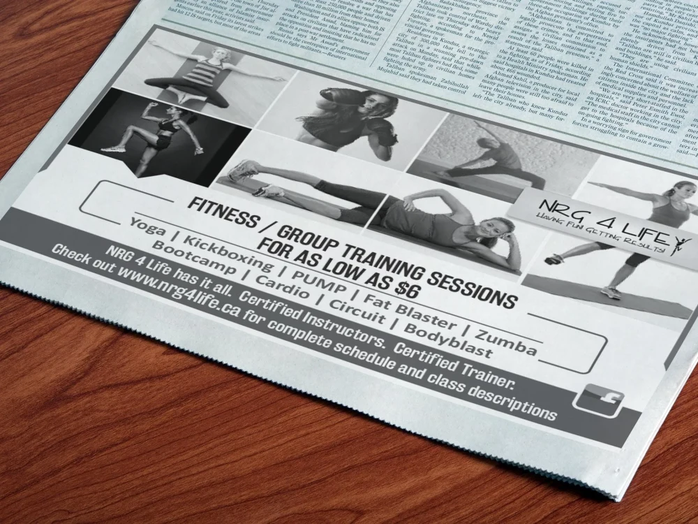 A eye-catching newspaper/magazine advertisement | Upwork