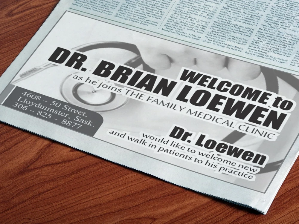 A eye-catching newspaper/magazine advertisement | Upwork