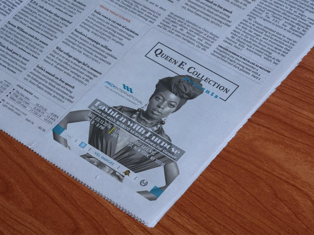 A eye-catching newspaper/magazine advertisement | Upwork