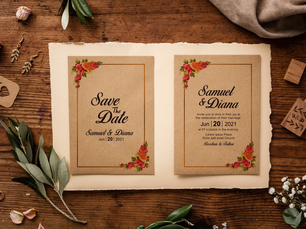 A unique & original invitation design for your wedding event needs | Upwork