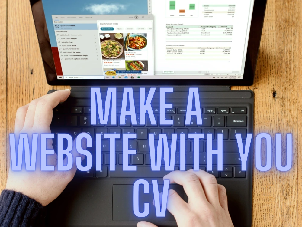 A fantastic CV web page | Upwork