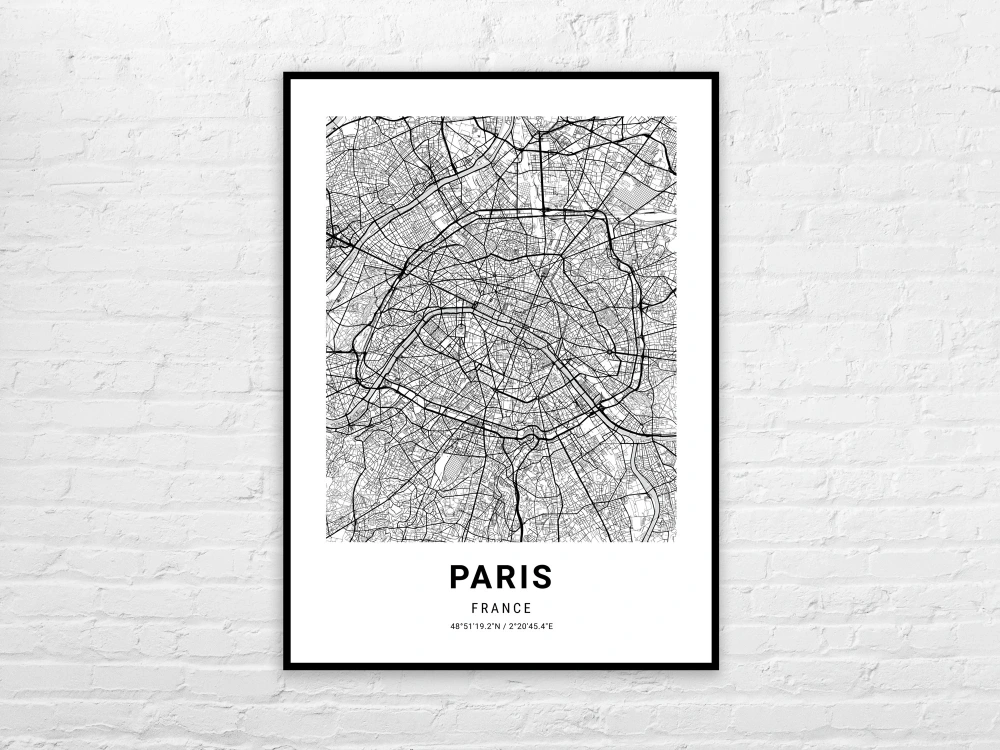A custom city map poster. Vector file. High resolution. | Upwork