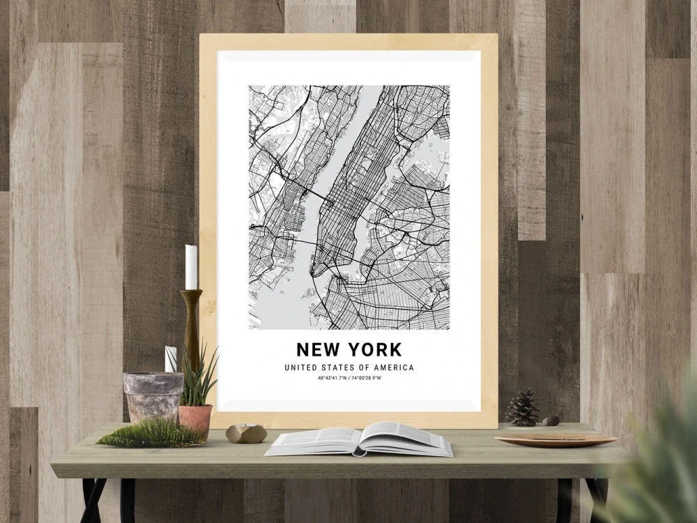 A custom city map poster. Vector file. High resolution. | Upwork