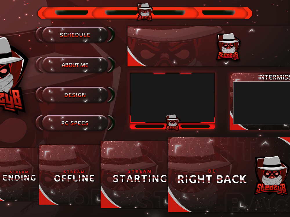 An amazing animated twitch overlays, stingers, Intro, emotes | Upwork