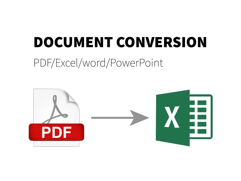 Document Conversion e.g. from Image/PDF to Excel/Word/PowerPoint | Upwork