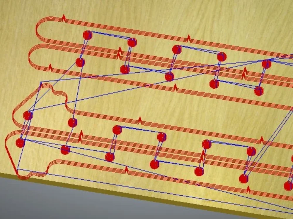 3d Model Vector Drawing Or G Code Toolpath Designed For Cnc Routing