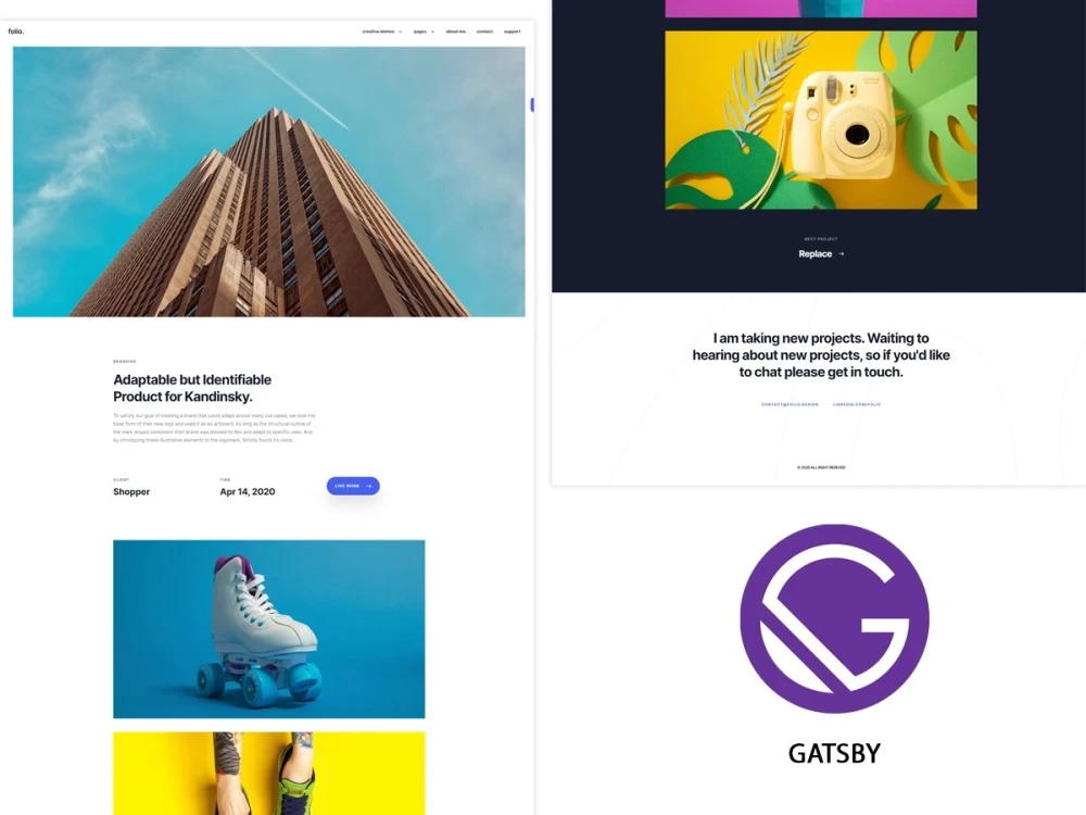 A innovative web application using Gatsby | Upwork