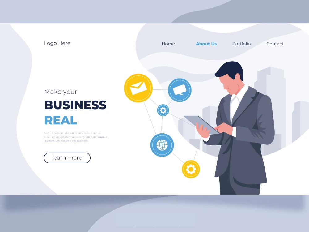 A modern responsive landing page designed for your Website. | Upwork