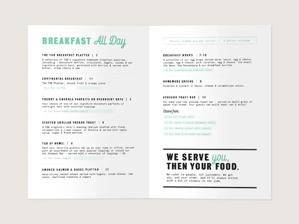 A stunning typography menu for your bar | Upwork