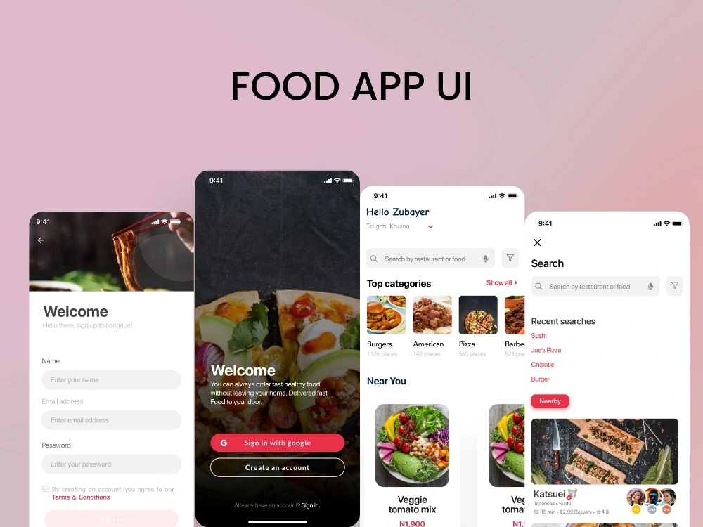 A unique app UI/UX design by figma,xd,sketch | Upwork