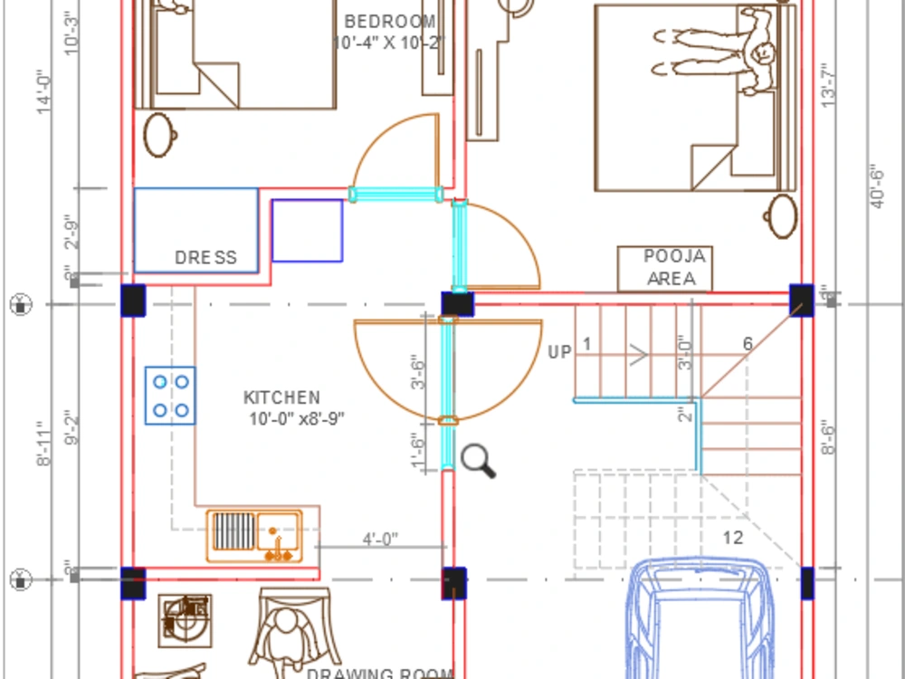 Ready-to-acknowledge Floor Plans, Elevations and Column Layouts | Upwork