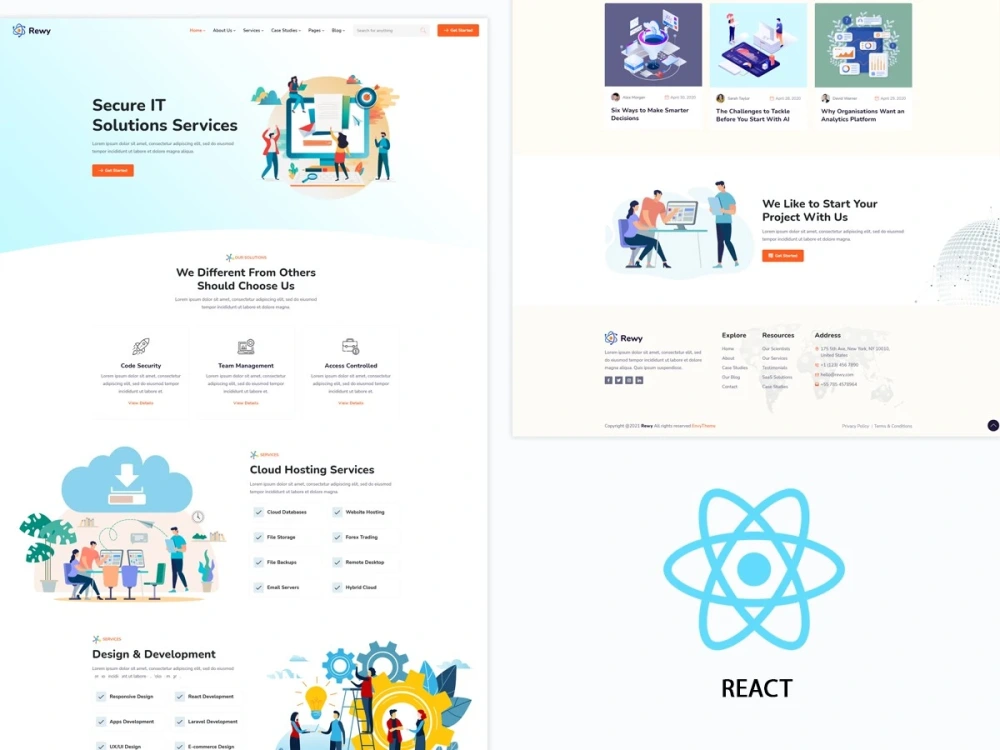 A modern web application developed by ReactJS | Upwork