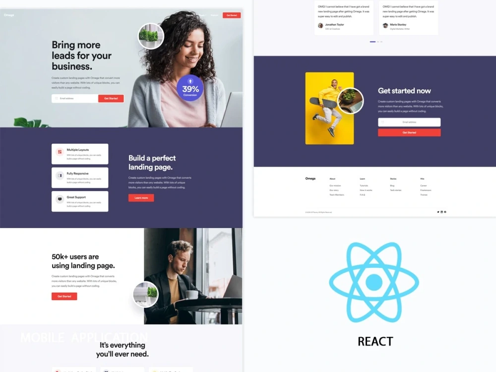 A modern web application developed by ReactJS | Upwork