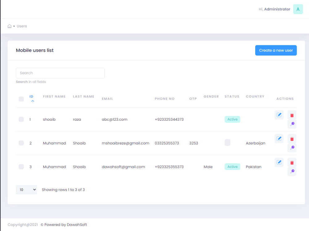 A react+redux and .net core admin panel including mobile apis | Upwork