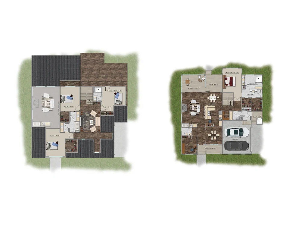 Beautiful 2D floor plans for real state marketing or personal use | Upwork