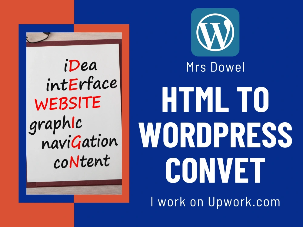 Convert HTML to WordPress with full functionality | Upwork
