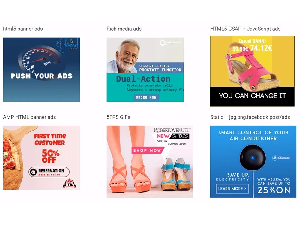 Unique animated HTML5 or GSAP hand coded banner ads | Upwork