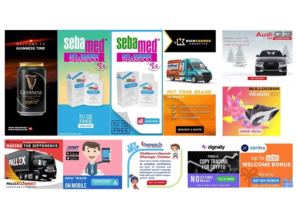 Unique animated HTML5 or GSAP hand coded banner ads | Upwork