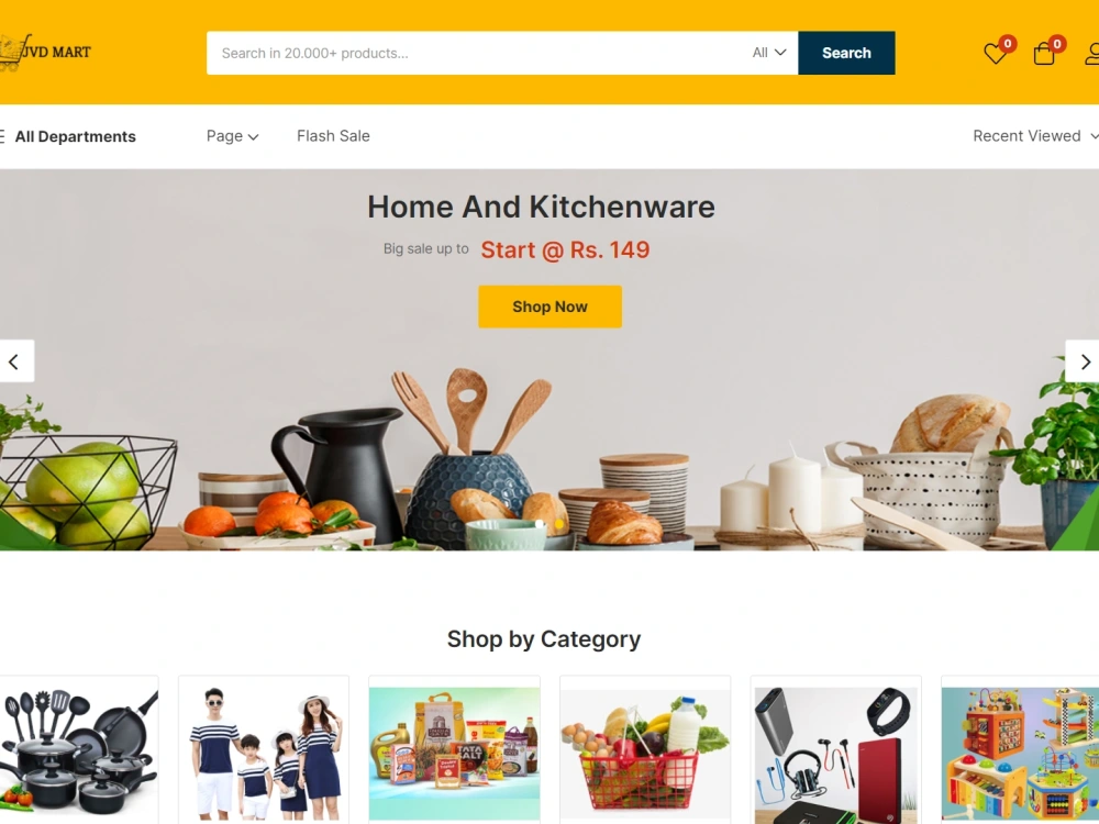 A fully functional e-commerce site with woocommerce support | Upwork