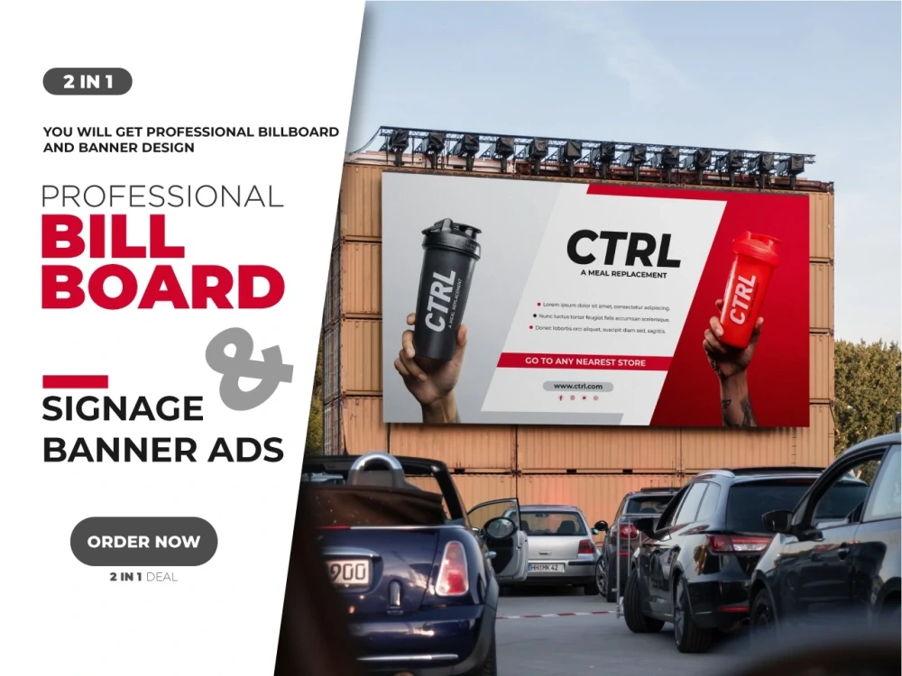 A billboard, signage, and roll up banners | Upwork