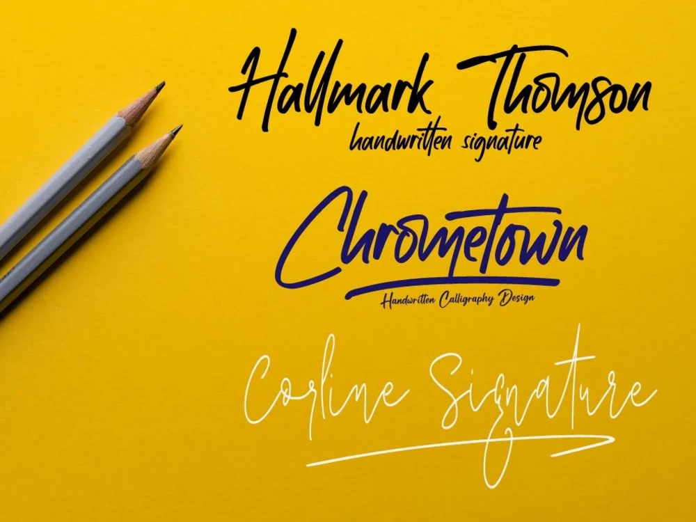 A handwriting cursive scripted typography handwritten signature logo ...