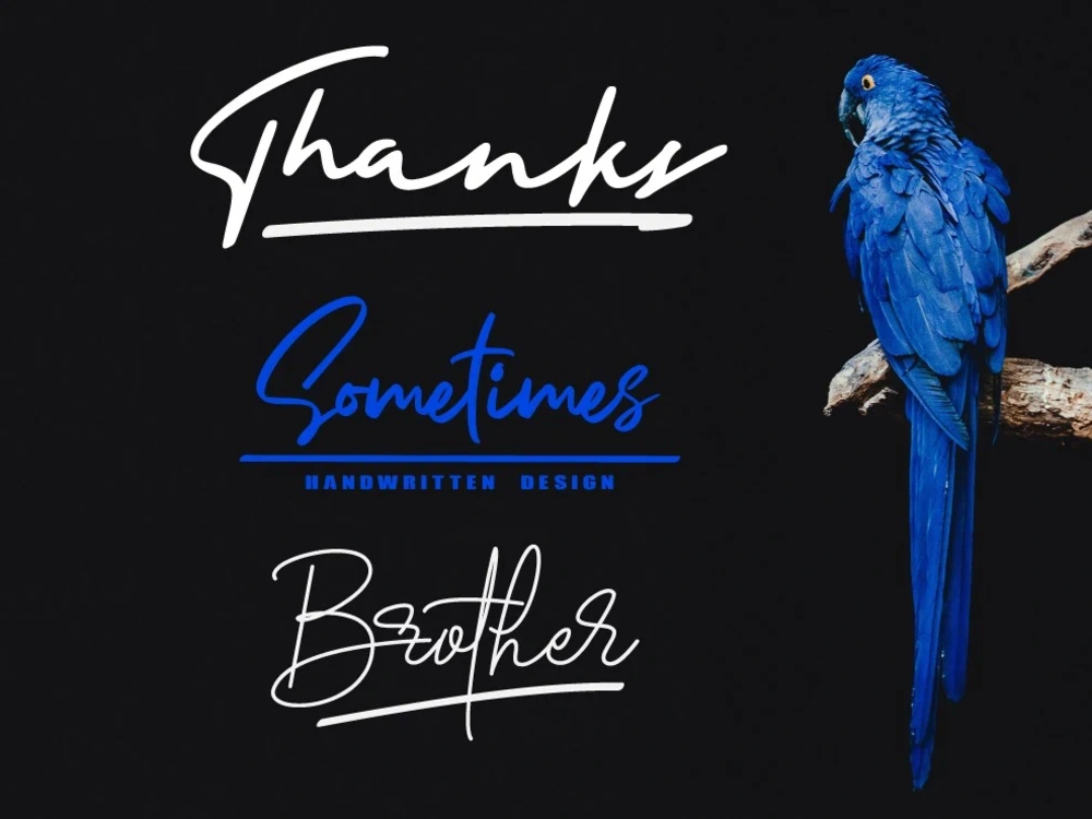 A handwriting cursive scripted typography handwritten signature logo ...