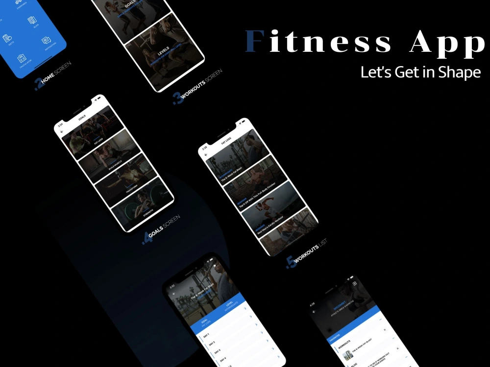 Fitness workout | Fitness Mobile App | Android iOs App Mobile App ...