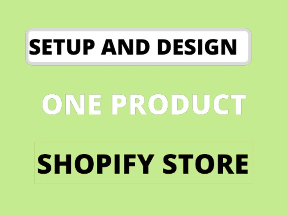 A single product Shopify website. | Upwork