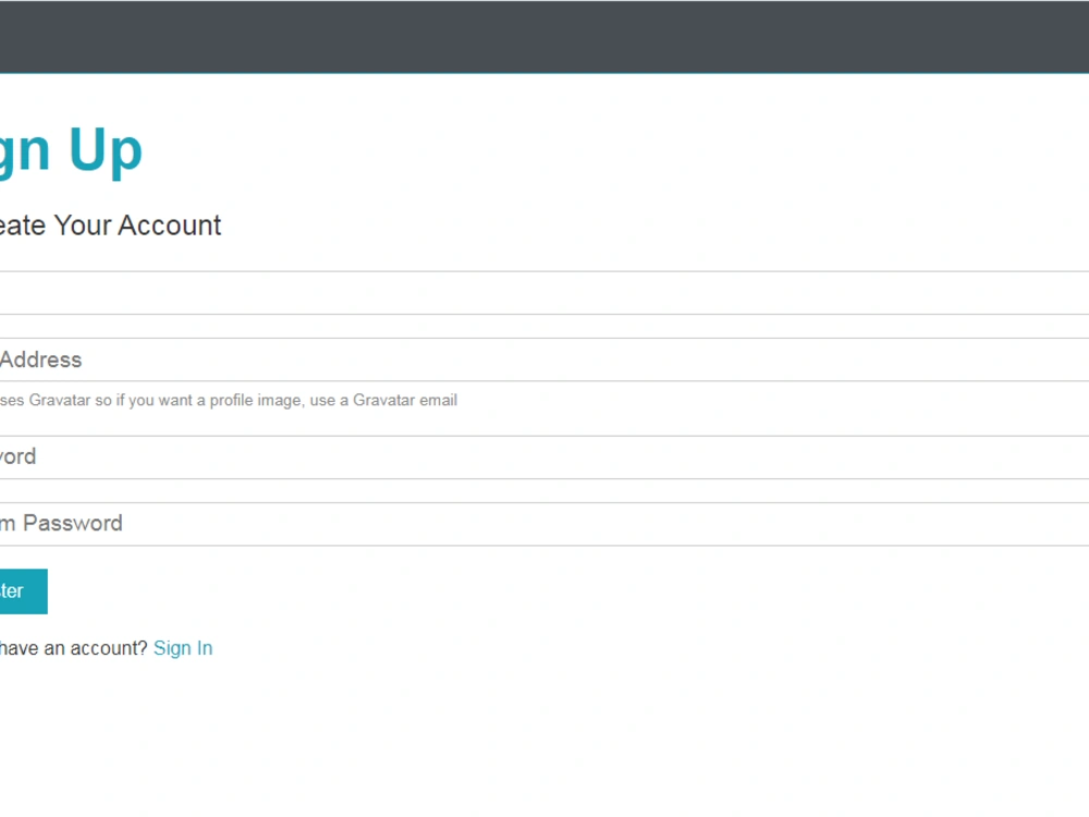 One page applications front end & back end | Upwork