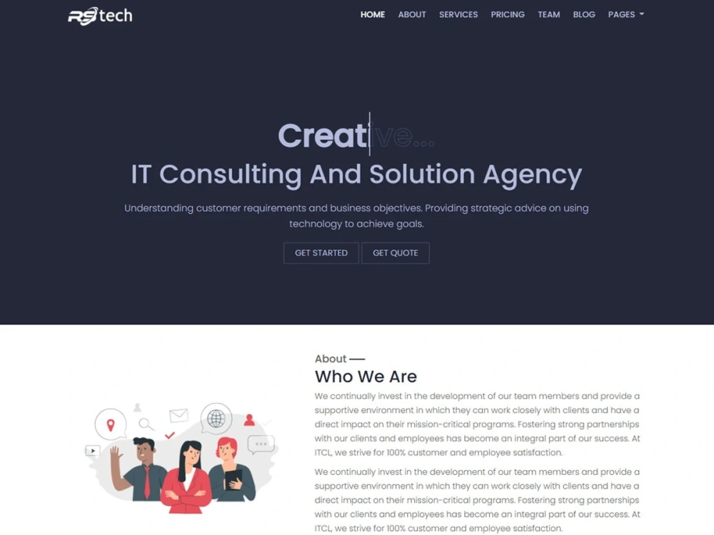 Attractive and professional Bootstrap Html5 responsive landing page ...